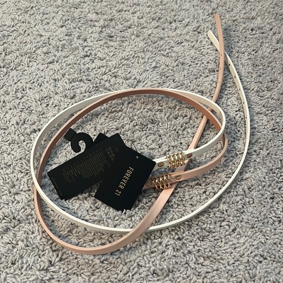 Forever 21 | Accessories | Nwt Forever 2 Skinny Belts | Poshmark